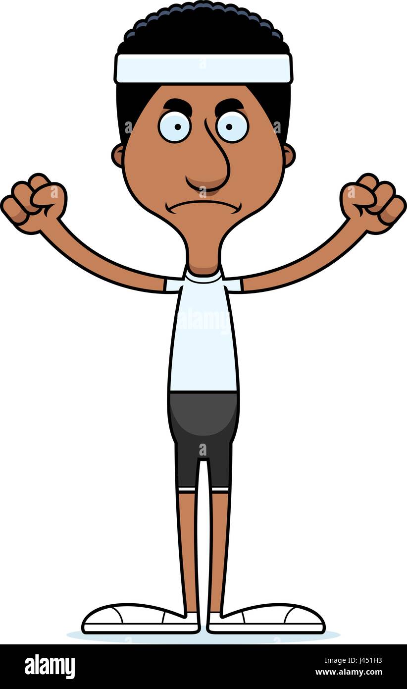 A cartoon fitness man looking angry Stock Vector Image & Art - Alamy