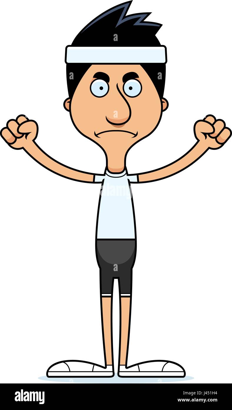 A cartoon fitness man looking angry Stock Vector Image & Art - Alamy