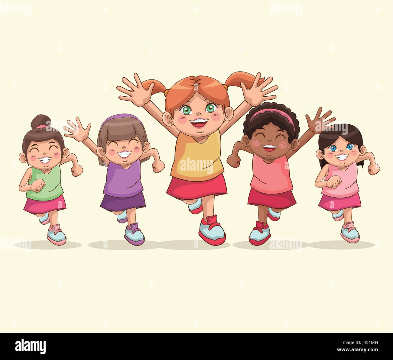 Kids love draw happy Stock Vector Images - Alamy