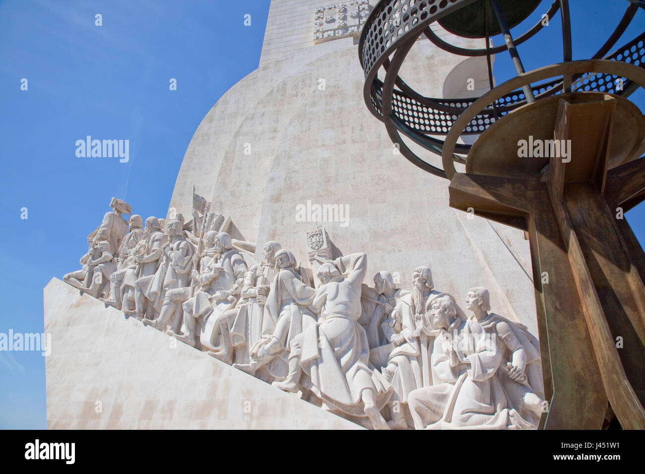 Portugal, Estredmadura, Lisbon, Belem, Monument to the Discoveries ...