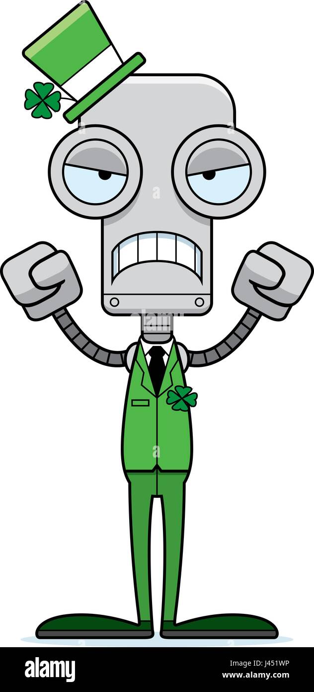 A cartoon Irish robot looking angry Stock Vector Image & Art - Alamy