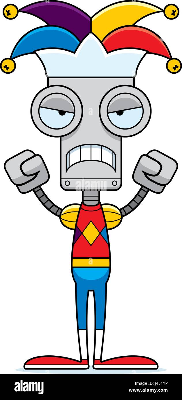 A cartoon jester robot looking angry Stock Vector Image & Art - Alamy