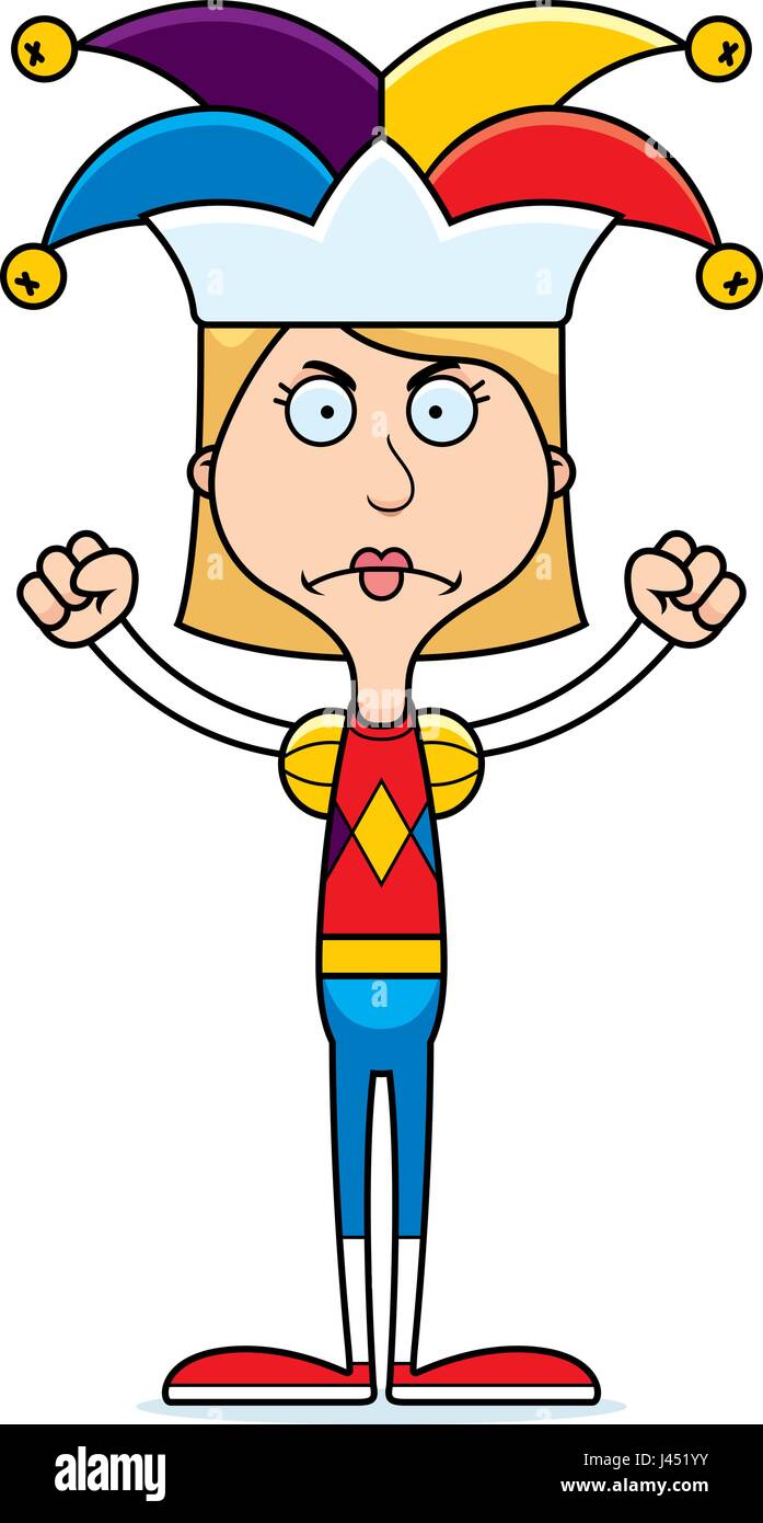 A cartoon jester woman looking angry Stock Vector Image & Art - Alamy