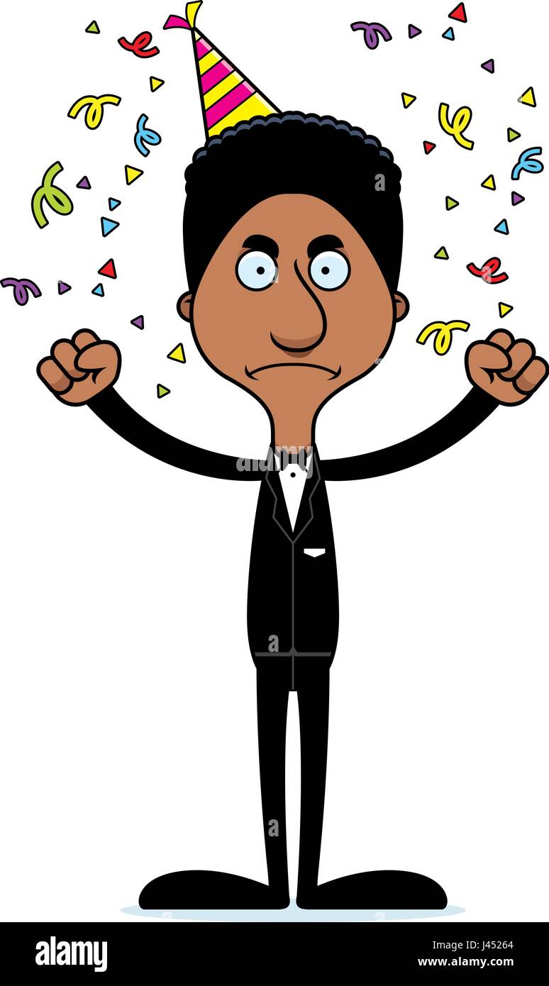 A cartoon party man looking angry Stock Vector Image & Art - Alamy