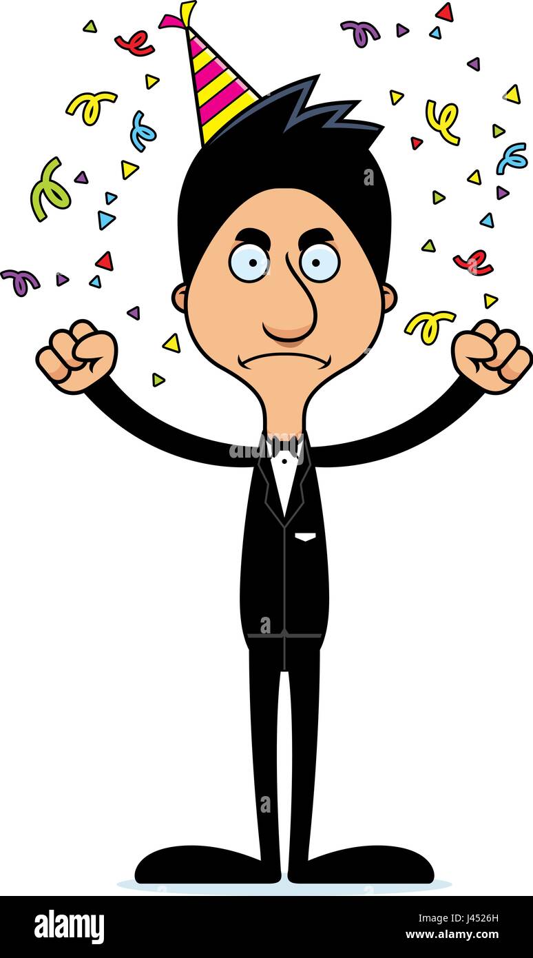 A cartoon party man looking angry Stock Vector Image & Art - Alamy