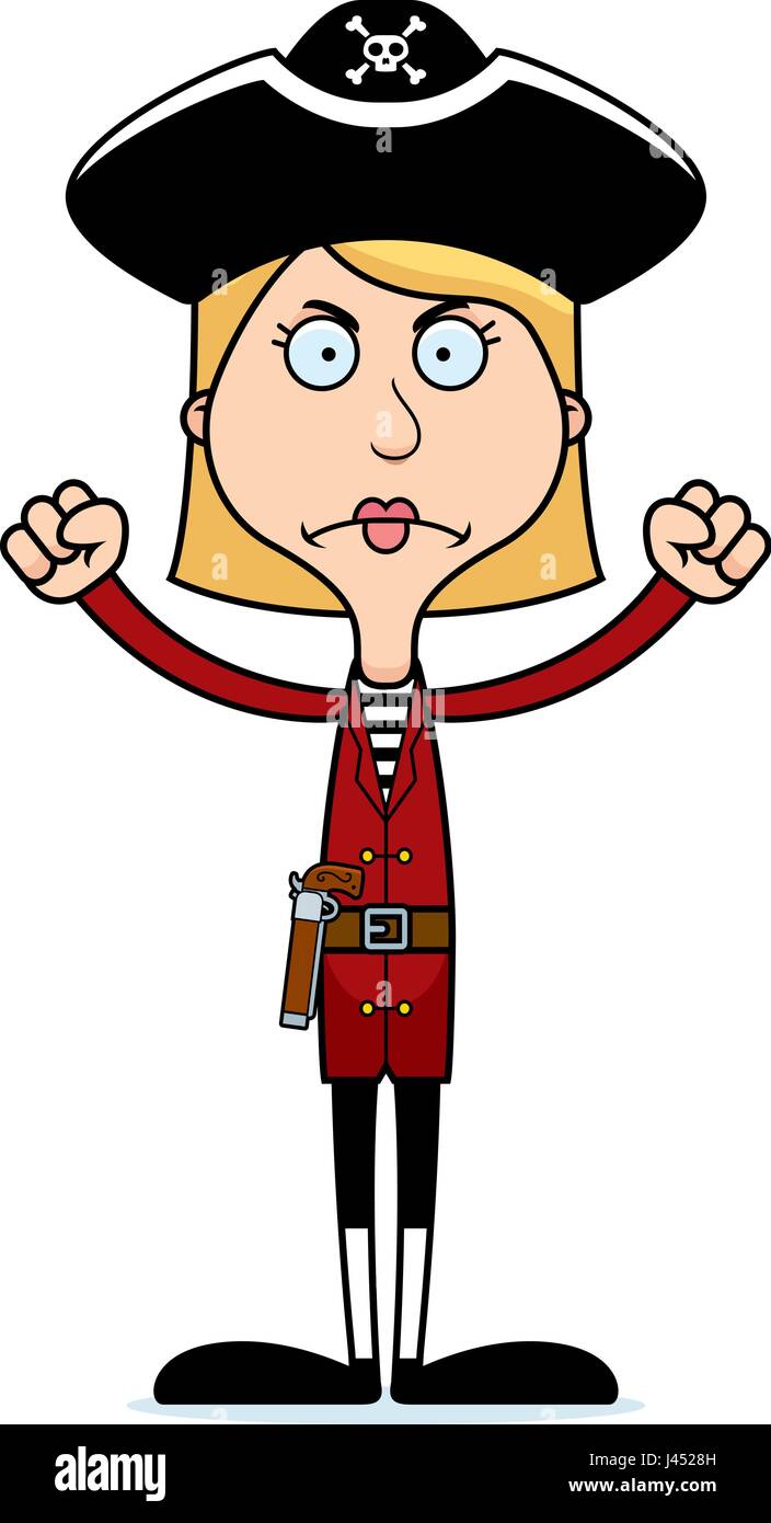 A cartoon pirate woman looking angry Stock Vector Image & Art - Alamy