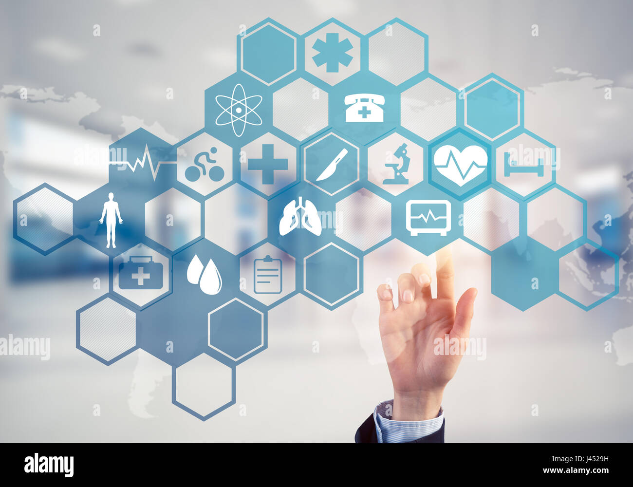 Innovative technologies for science and medicine in use by femal Stock ...