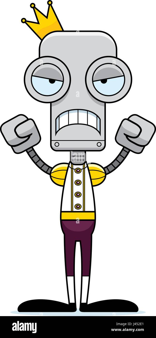 A cartoon prince robot looking angry Stock Vector Image & Art - Alamy