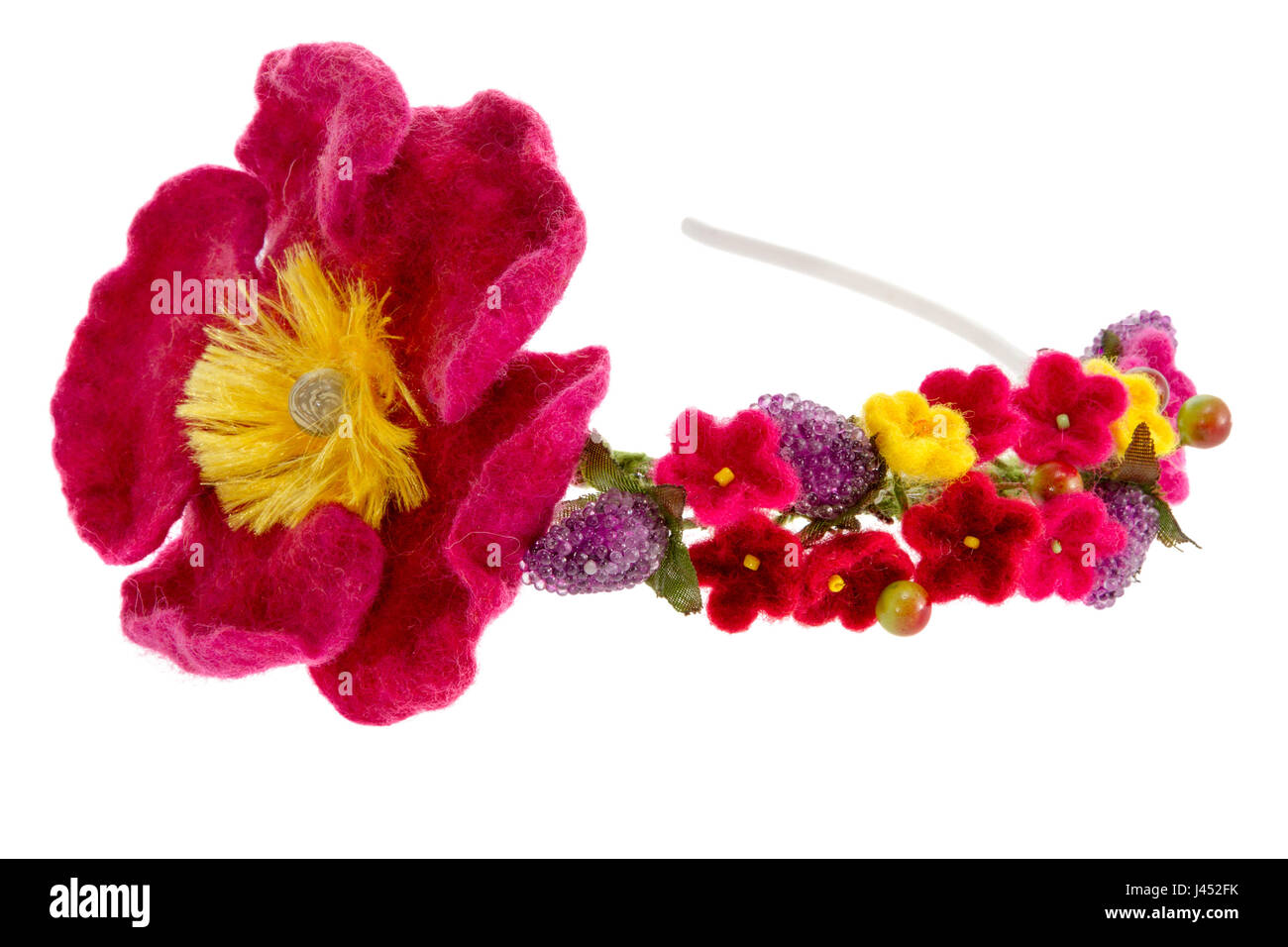 Poppy wreath isolated Cut Out Stock Images & Pictures - Alamy