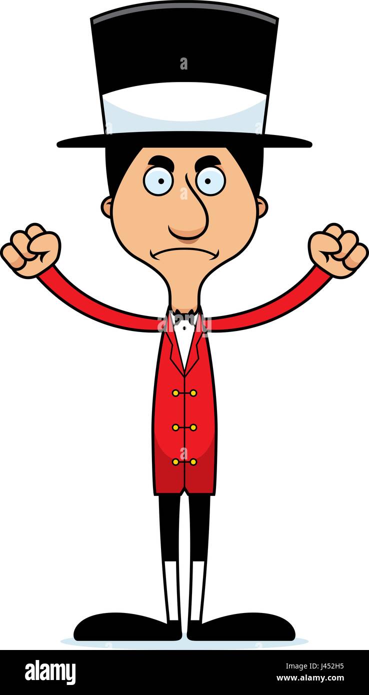 A cartoon ringmaster man looking angry Stock Vector Image & Art - Alamy