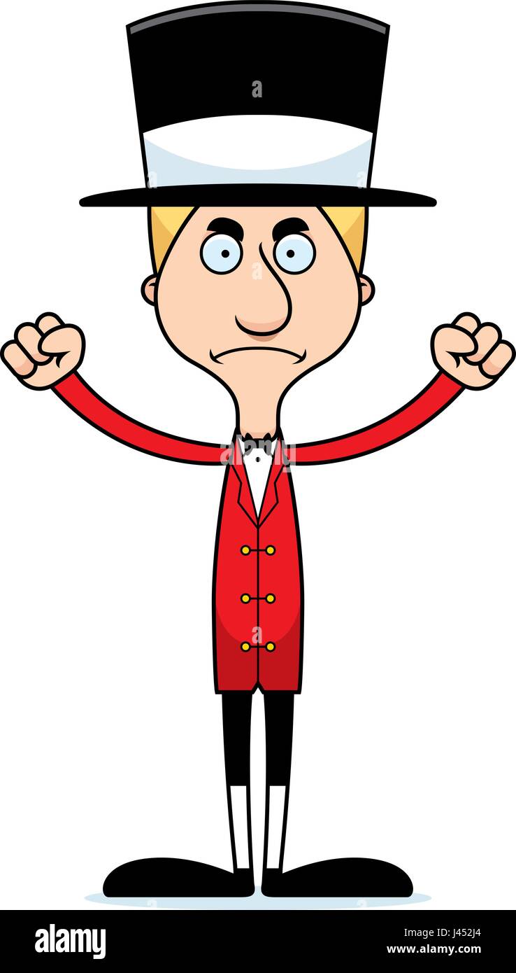 A cartoon ringmaster man looking angry Stock Vector Image & Art - Alamy