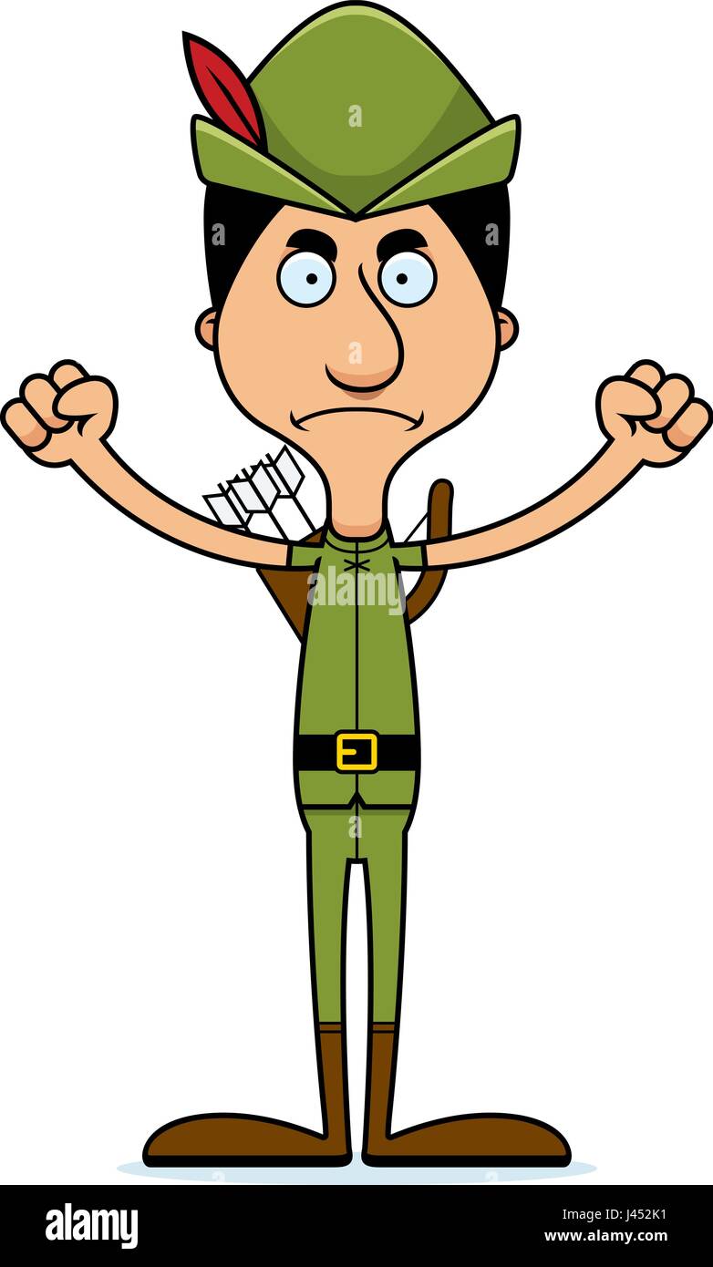 A cartoon Robin Hood man looking angry Stock Vector Image & Art - Alamy