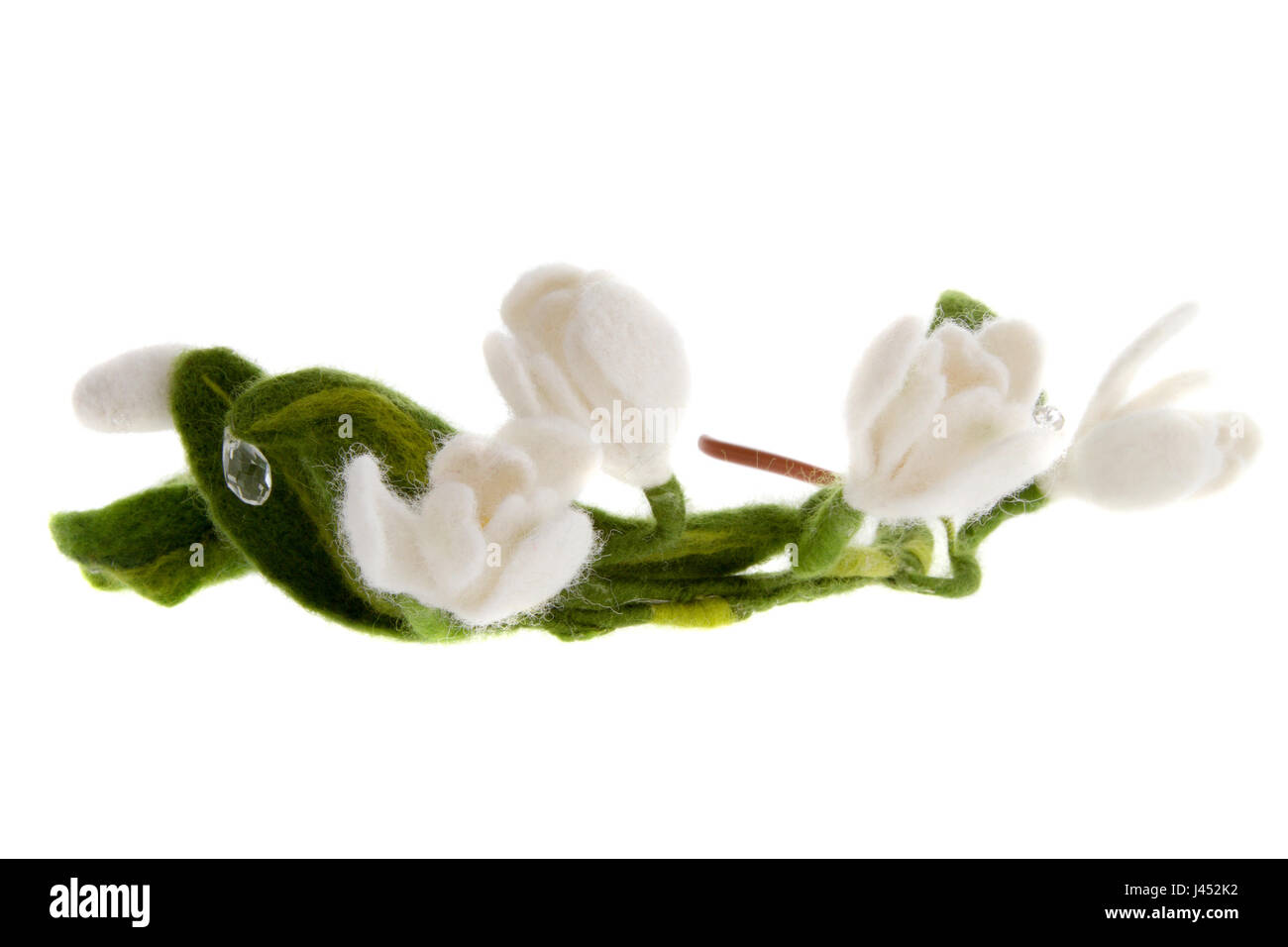 a wreath of white snowdrops on the hoop Stock Photo - Alamy