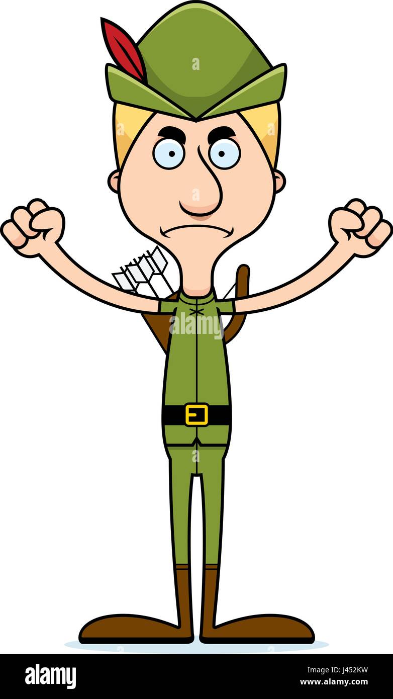 A cartoon Robin Hood man looking angry Stock Vector Image & Art - Alamy