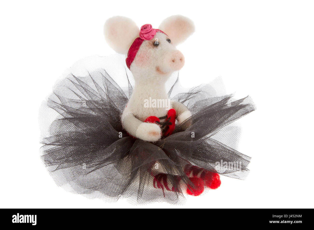 a White toy pig in a tutu Stock Photo - Alamy