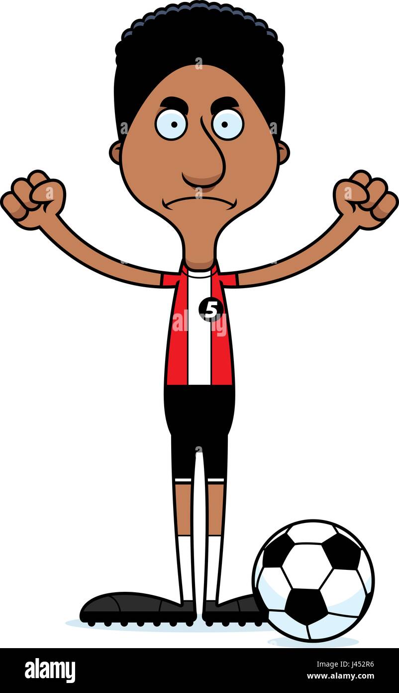 A cartoon soccer player man looking angry Stock Vector Image & Art - Alamy