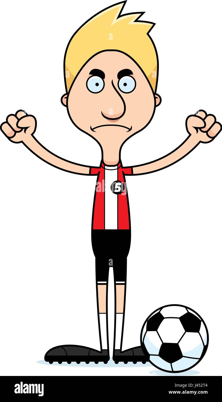 A cartoon soccer player man looking angry Stock Vector Image & Art - Alamy