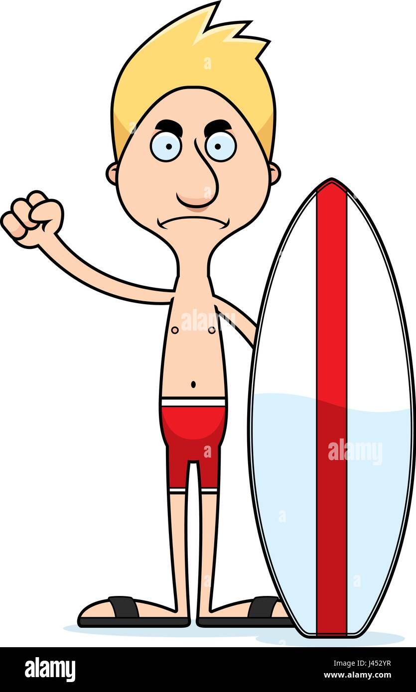 A cartoon surfer man looking angry Stock Vector Image & Art - Alamy