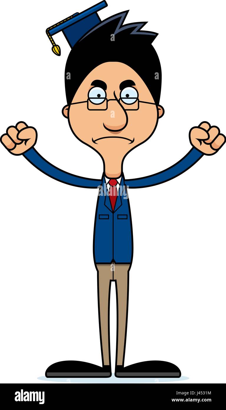 A cartoon teacher man looking angry Stock Vector Image & Art - Alamy