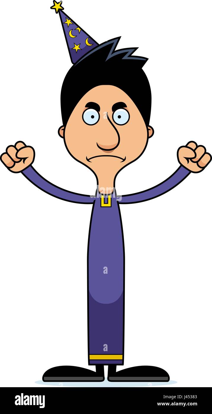 A cartoon wizard man looking angry Stock Vector Image & Art - Alamy