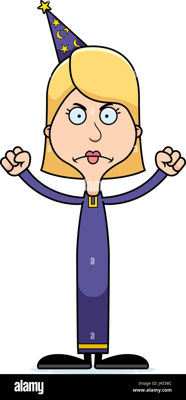 A cartoon wizard woman looking angry Stock Vector Image & Art - Alamy