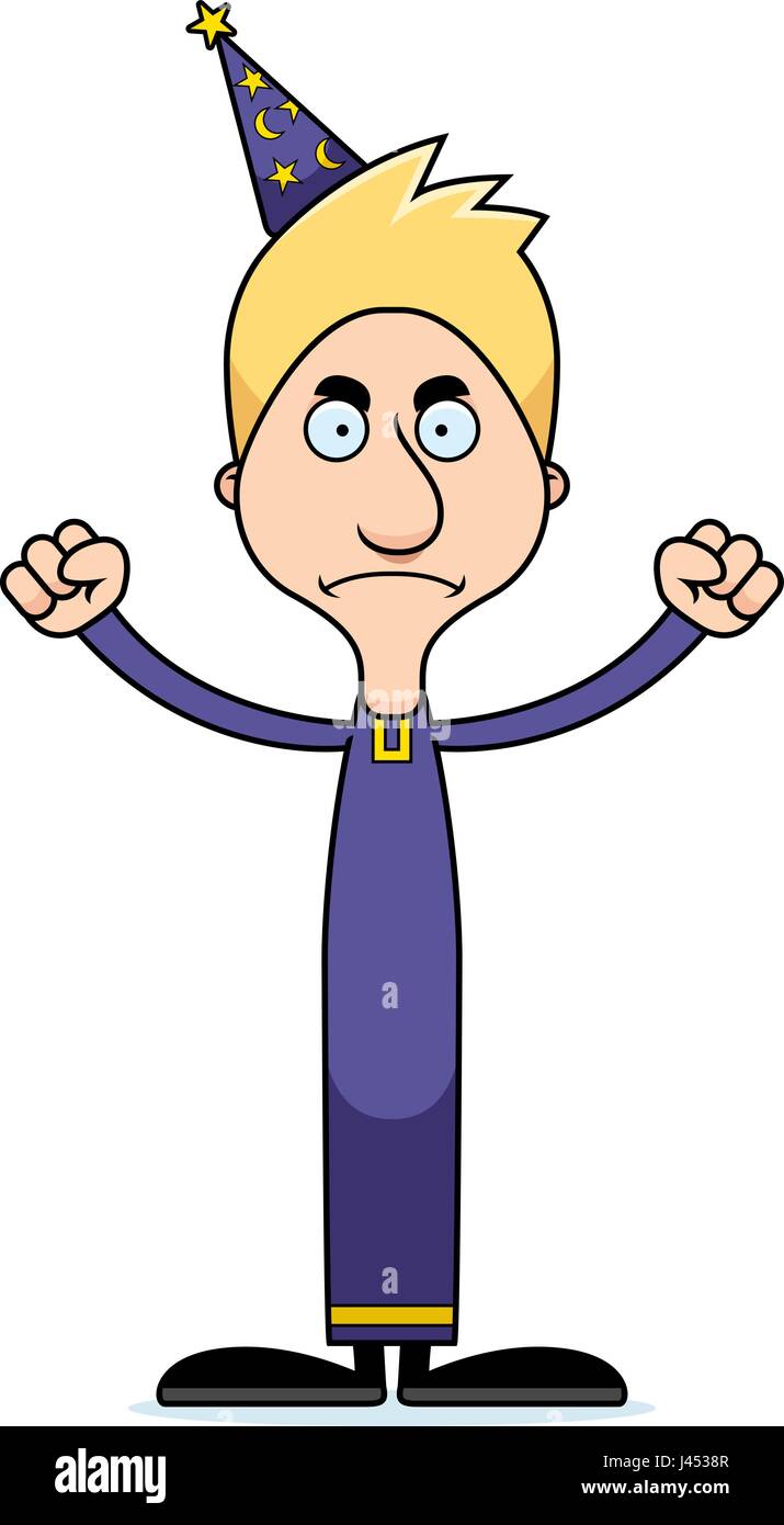 A cartoon wizard man looking angry Stock Vector Image & Art - Alamy