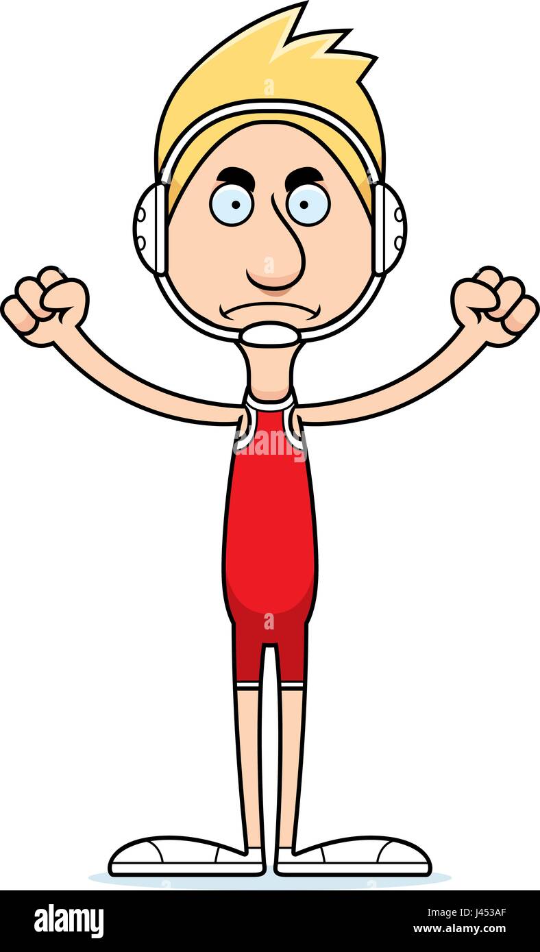 A cartoon wrestler man looking angry Stock Vector Image & Art - Alamy