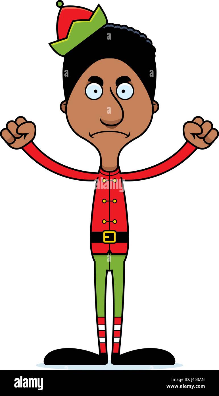 A cartoon Xmas elf man looking angry Stock Vector Image & Art - Alamy