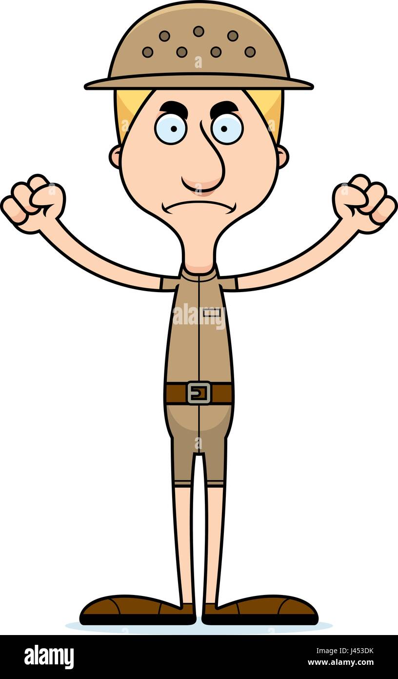 A cartoon zookeeper man looking angry Stock Vector Image & Art - Alamy