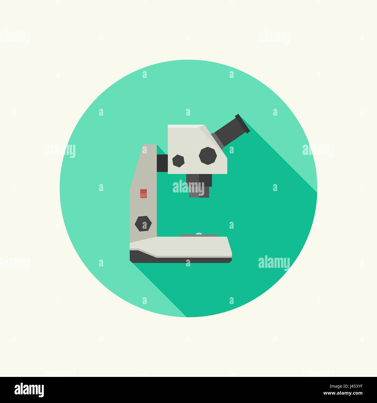 Microscope lab icon hi-res stock photography and images - Alamy