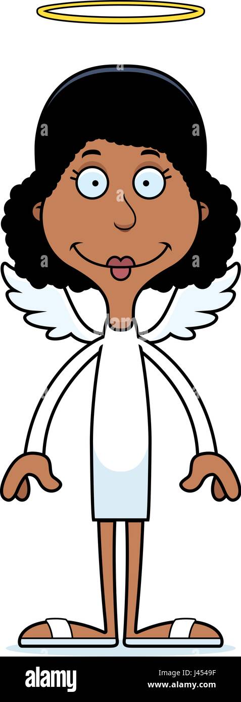 A cartoon angel woman smiling Stock Vector Image & Art - Alamy