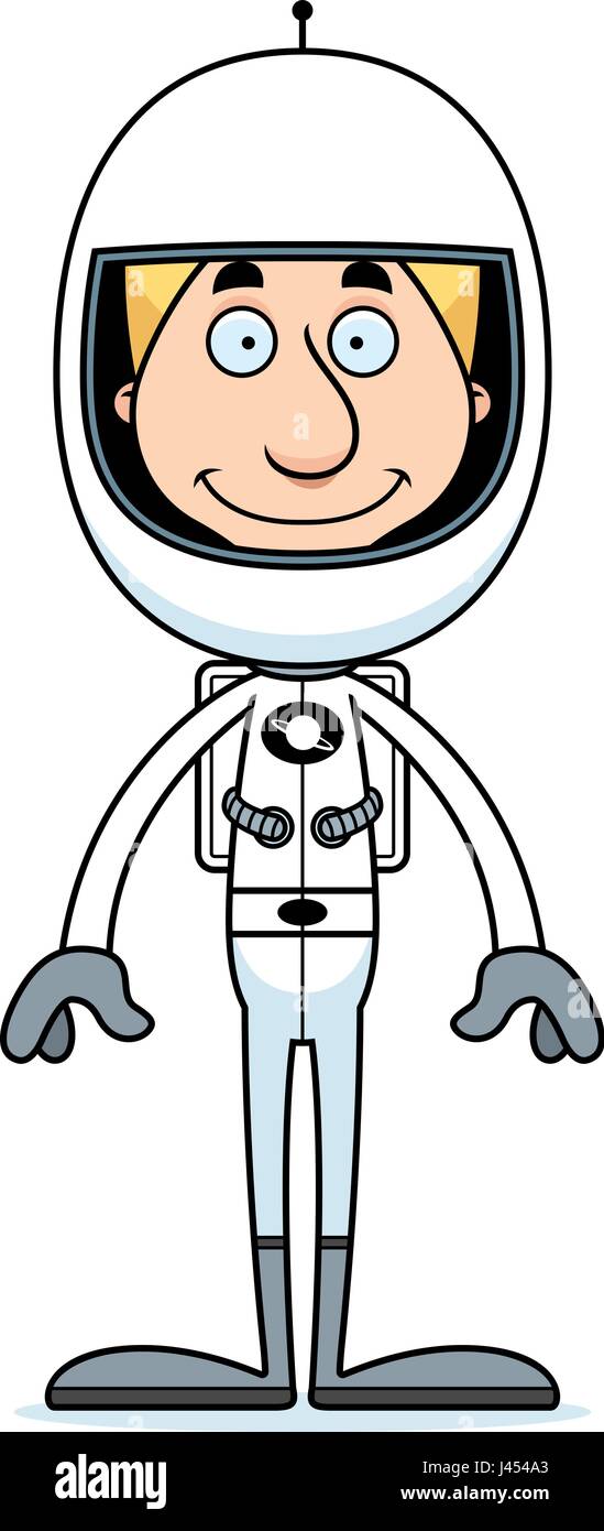 A cartoon astronaut man smiling Stock Vector Image & Art - Alamy