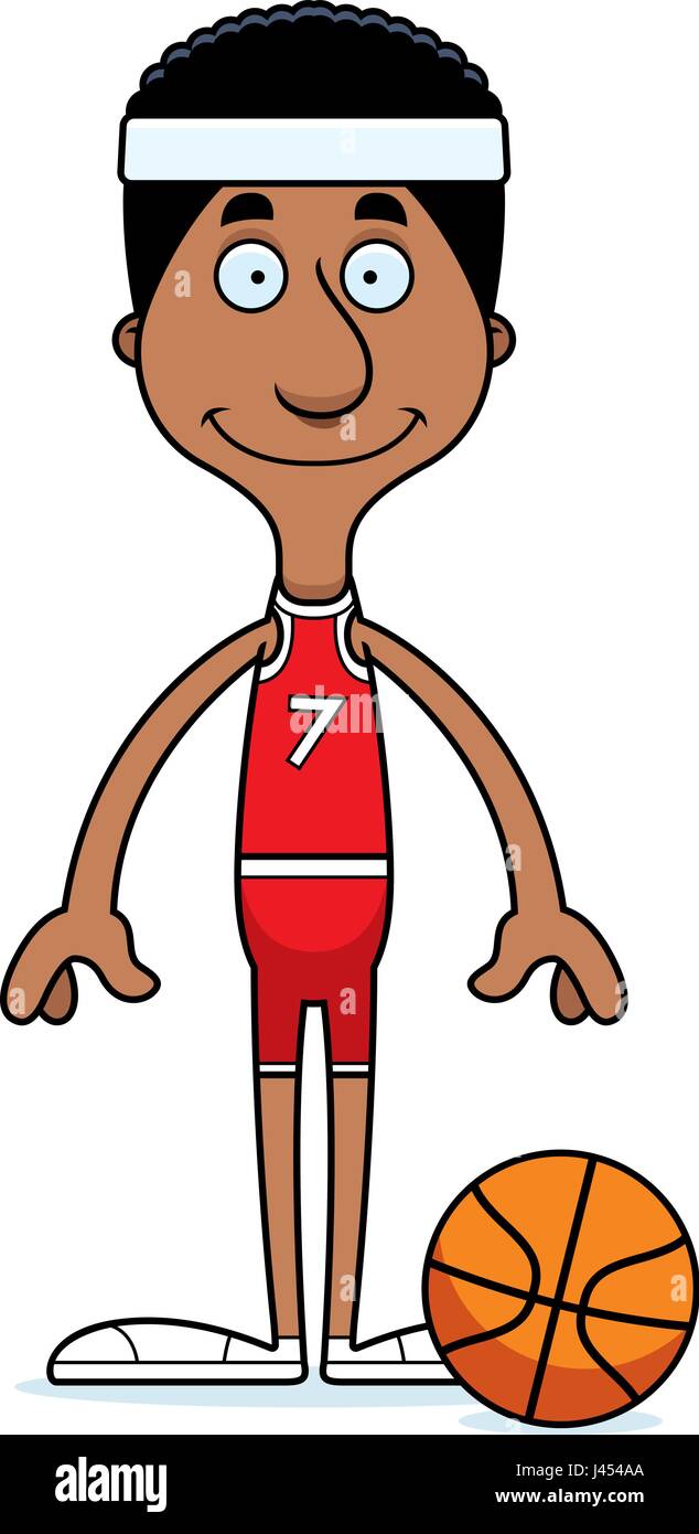 A cartoon basketball player man smiling Stock Vector Image & Art - Alamy