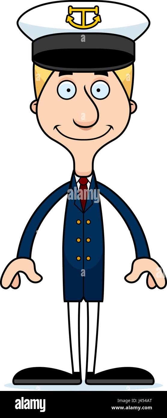 A cartoon boat captain man smiling Stock Vector Image & Art - Alamy
