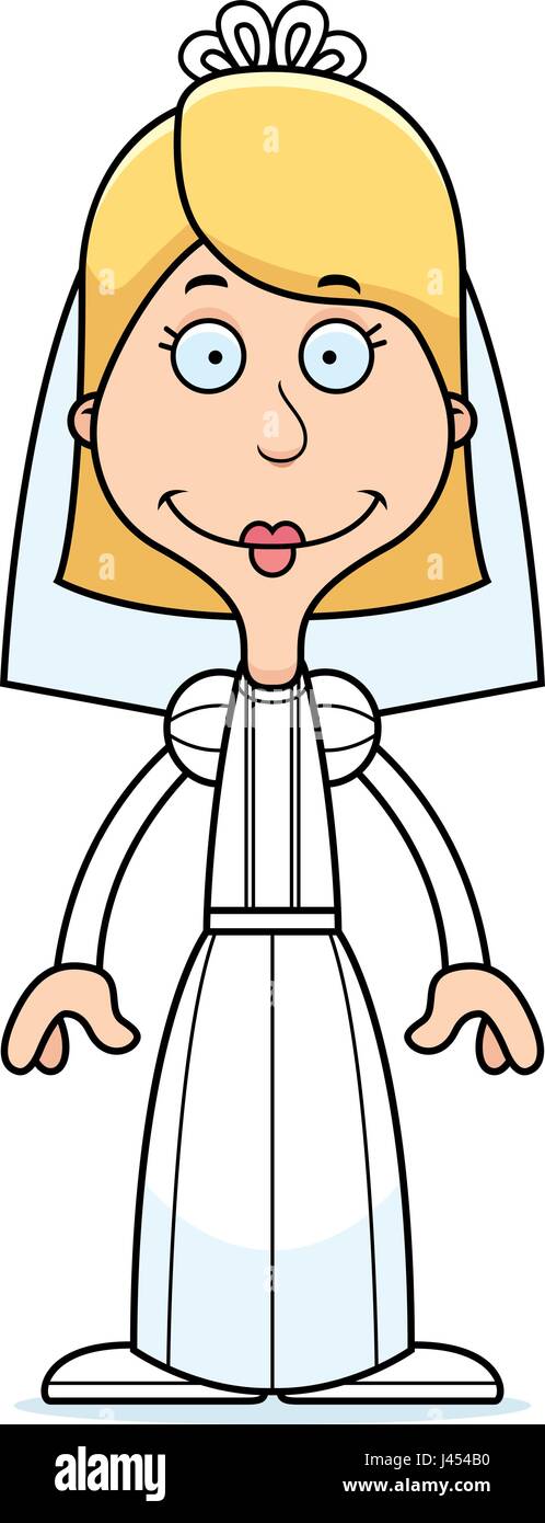 A cartoon bride woman smiling Stock Vector Image & Art - Alamy