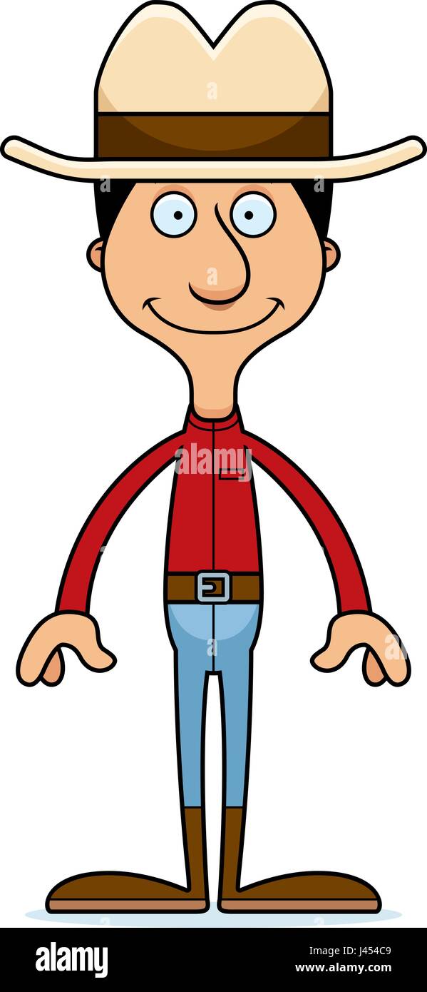 A cartoon cowboy man smiling Stock Vector Image & Art - Alamy