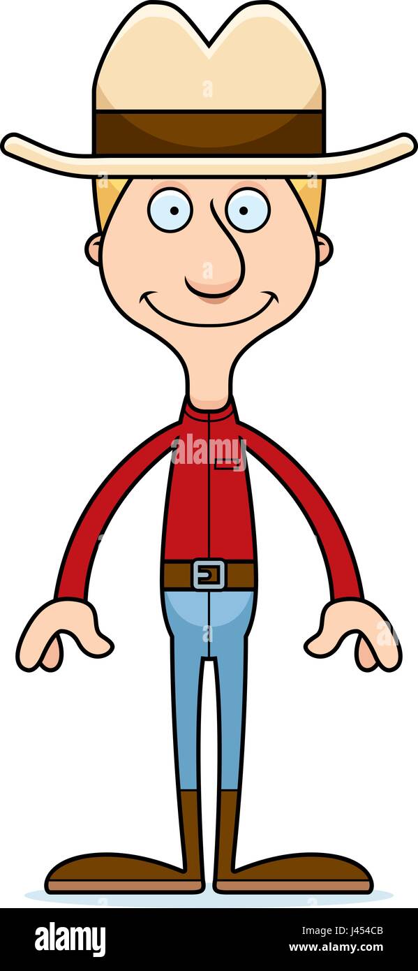 A cartoon cowboy man smiling Stock Vector Image & Art - Alamy