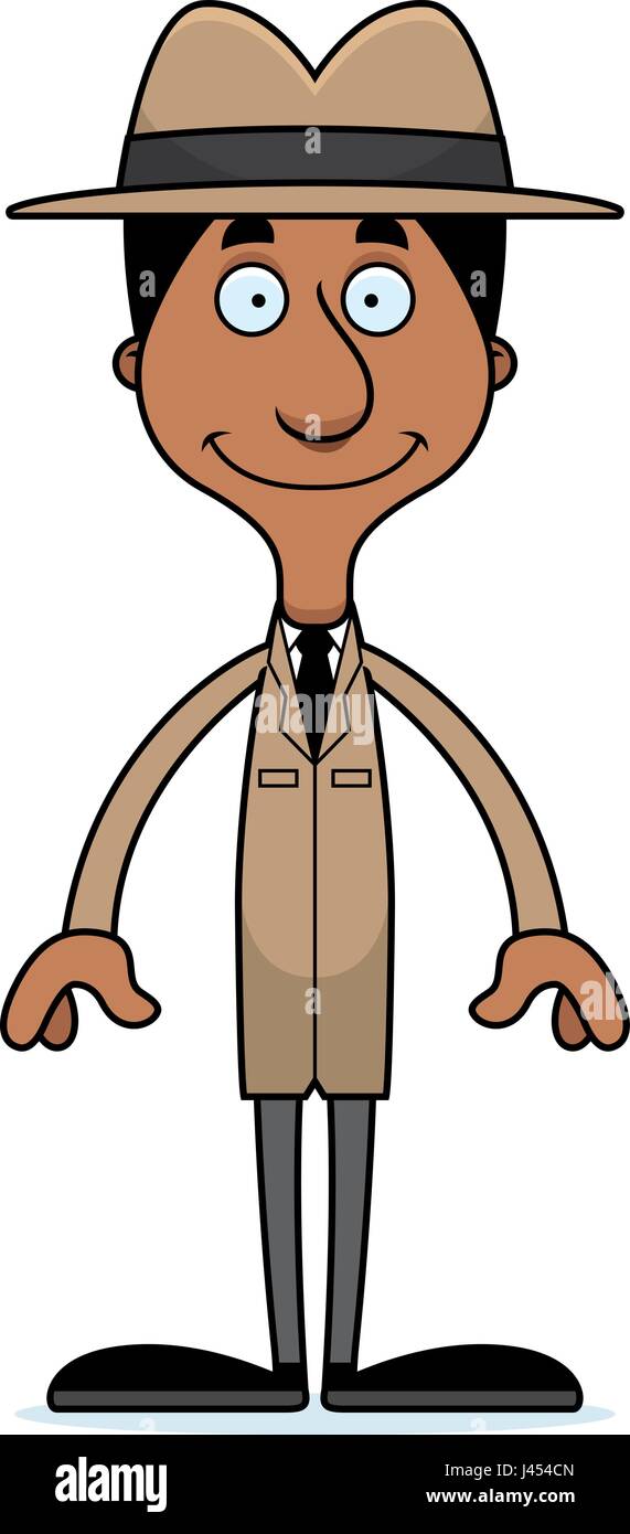 A cartoon detective man smiling Stock Vector Image & Art - Alamy