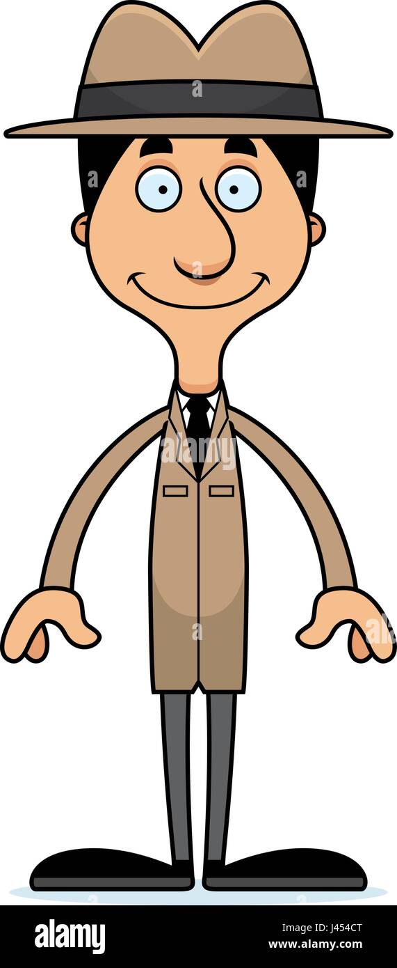 A cartoon detective man smiling Stock Vector Image & Art - Alamy