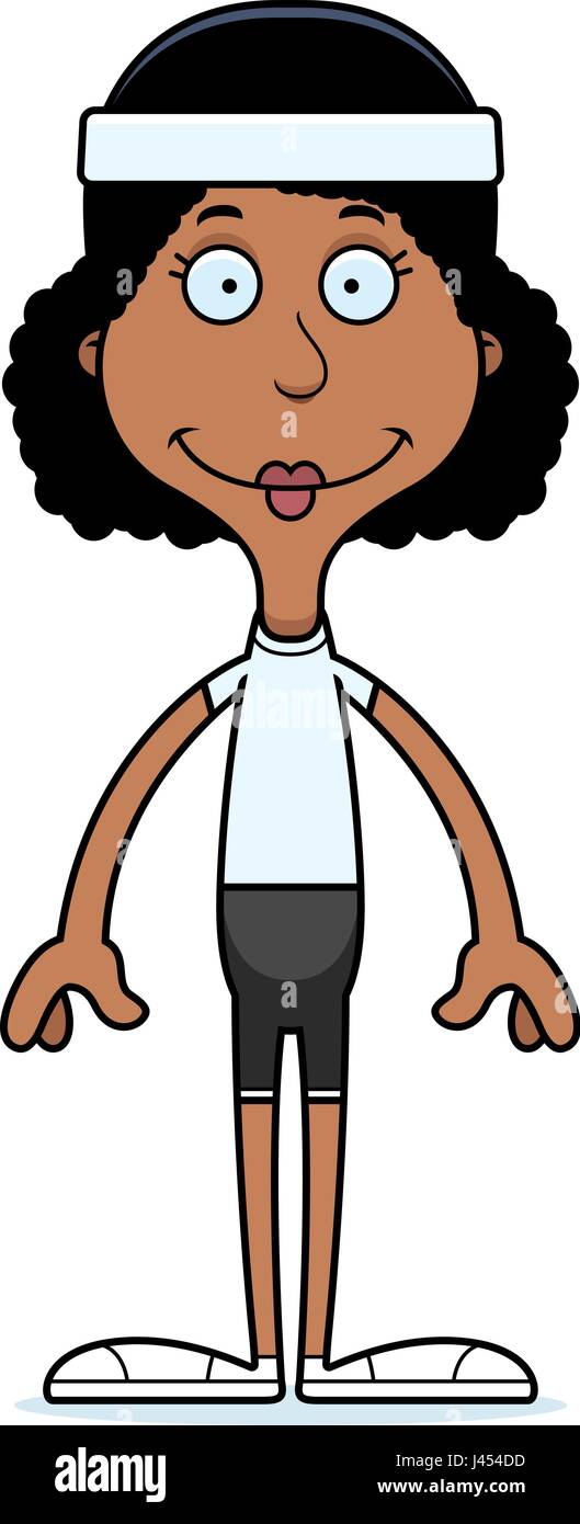 A cartoon fitness woman smiling Stock Vector Image & Art - Alamy