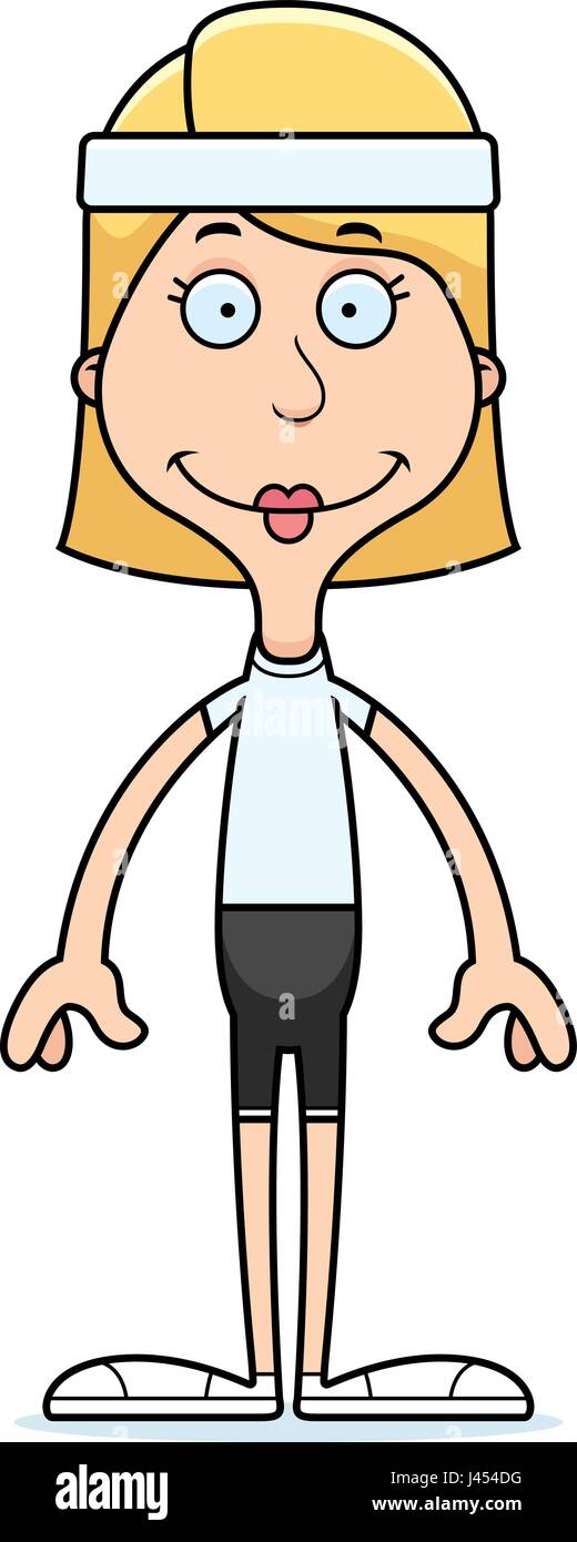 A cartoon fitness woman smiling Stock Vector Image & Art - Alamy