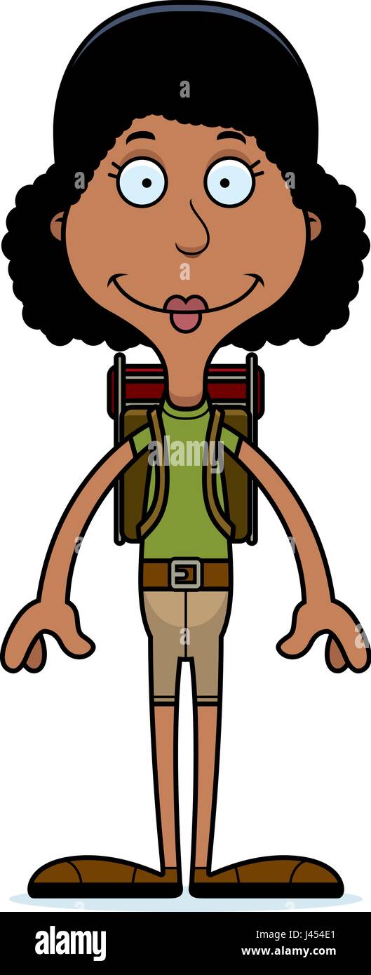 A cartoon hiker woman smiling Stock Vector Image & Art - Alamy