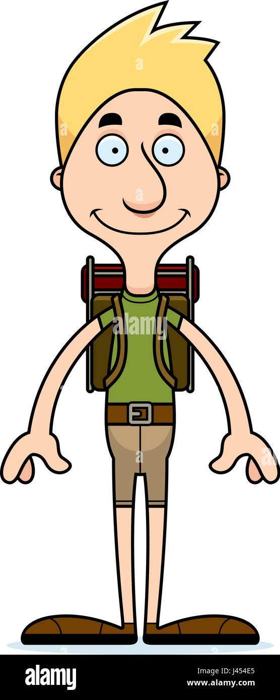 A cartoon hiker man smiling Stock Vector Image & Art - Alamy