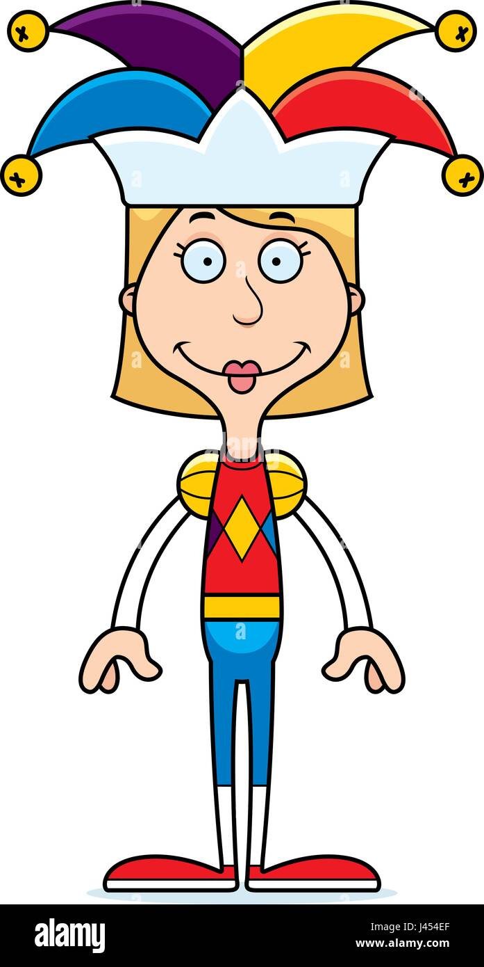 A cartoon jester woman smiling Stock Vector Image & Art - Alamy