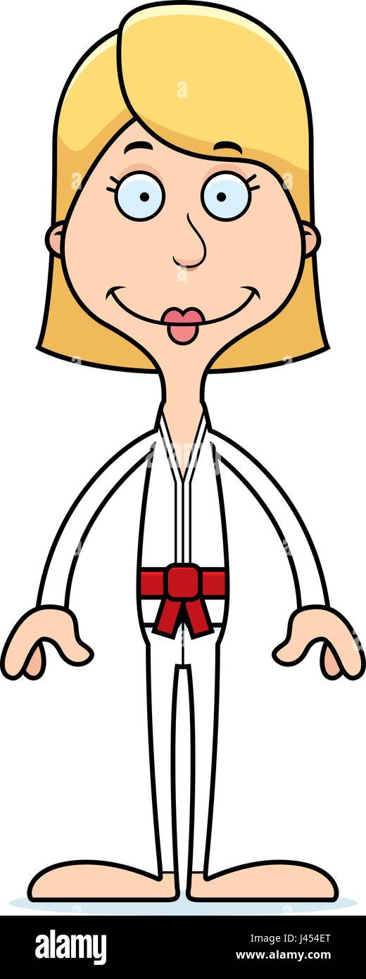 Martial arts karate woman Stock Vector Images - Alamy