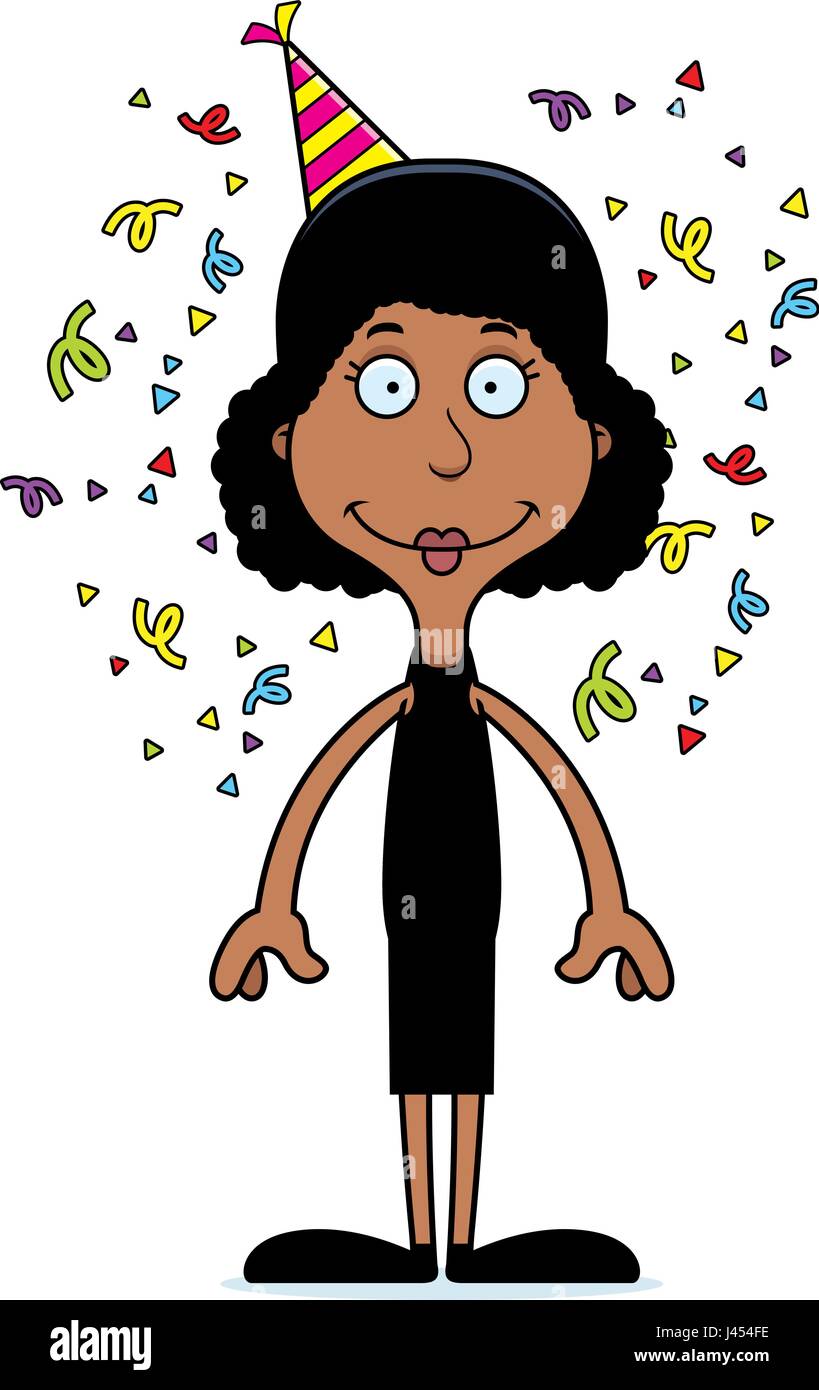 A cartoon party woman smiling Stock Vector Image & Art - Alamy