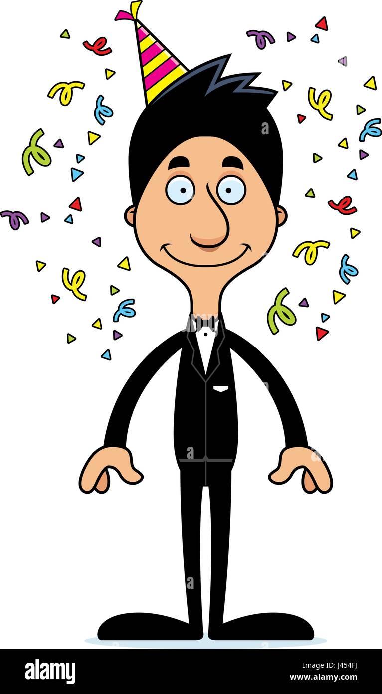 A cartoon party man smiling Stock Vector Image & Art - Alamy