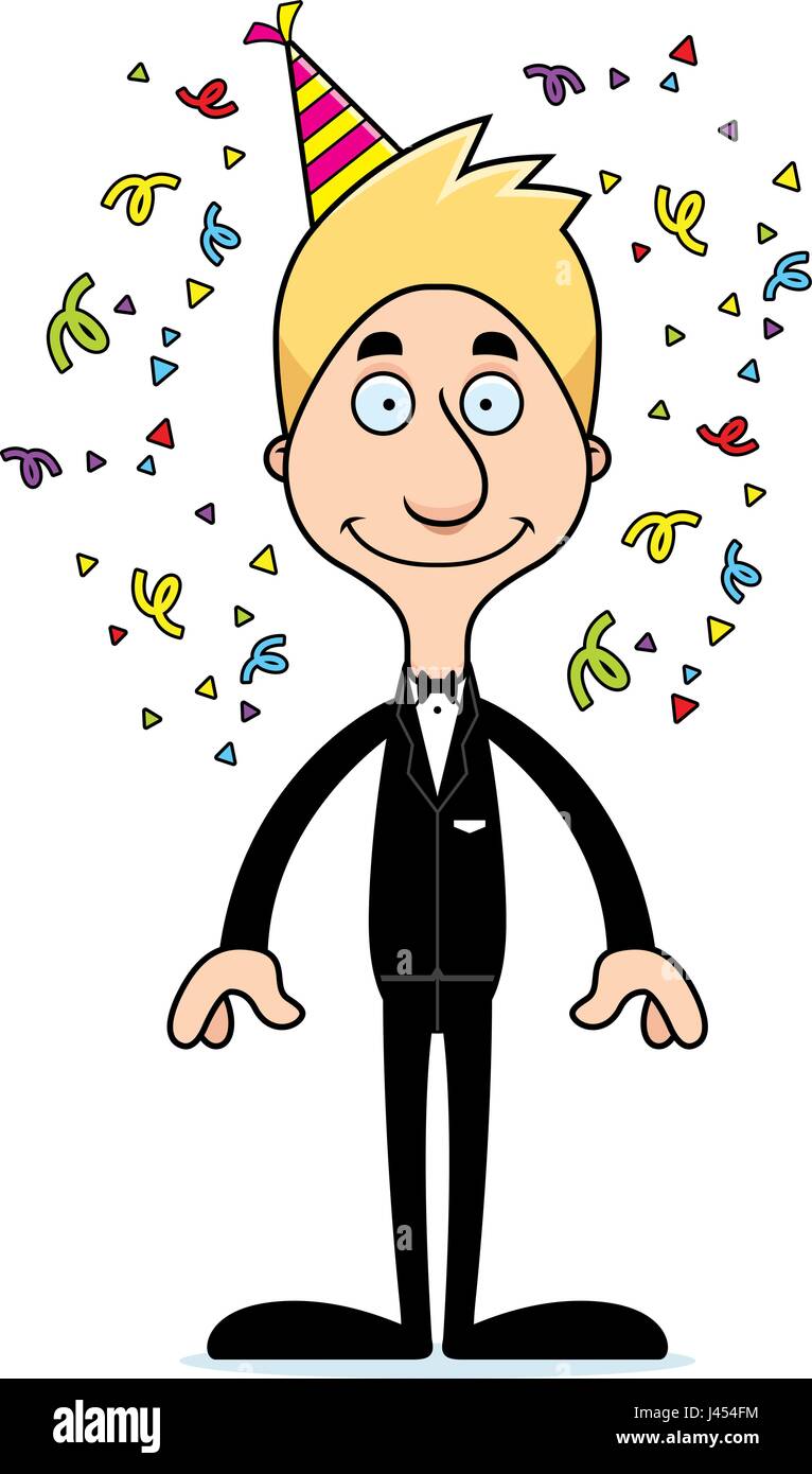A cartoon party man smiling Stock Vector Image & Art - Alamy