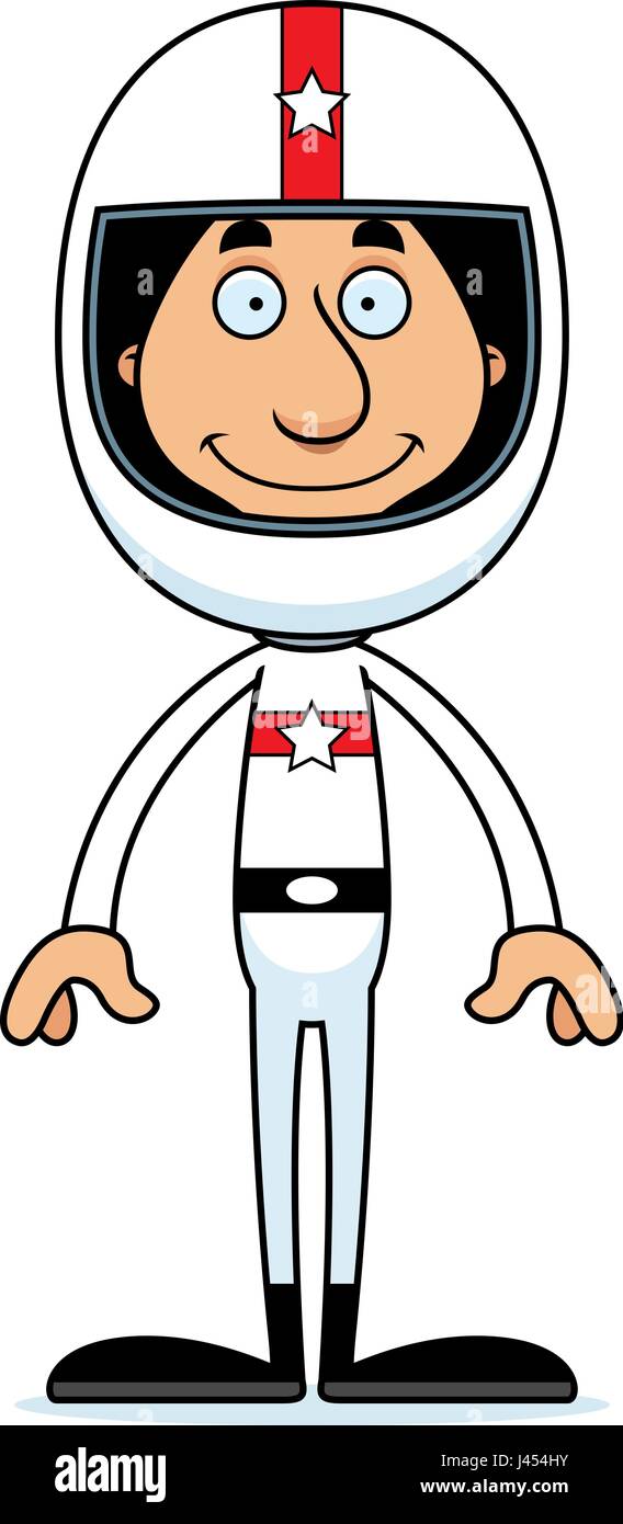 A cartoon race car driver man smiling Stock Vector Image & Art - Alamy