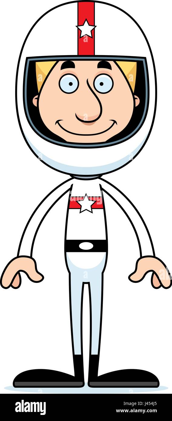 A cartoon race car driver man smiling Stock Vector Image & Art - Alamy